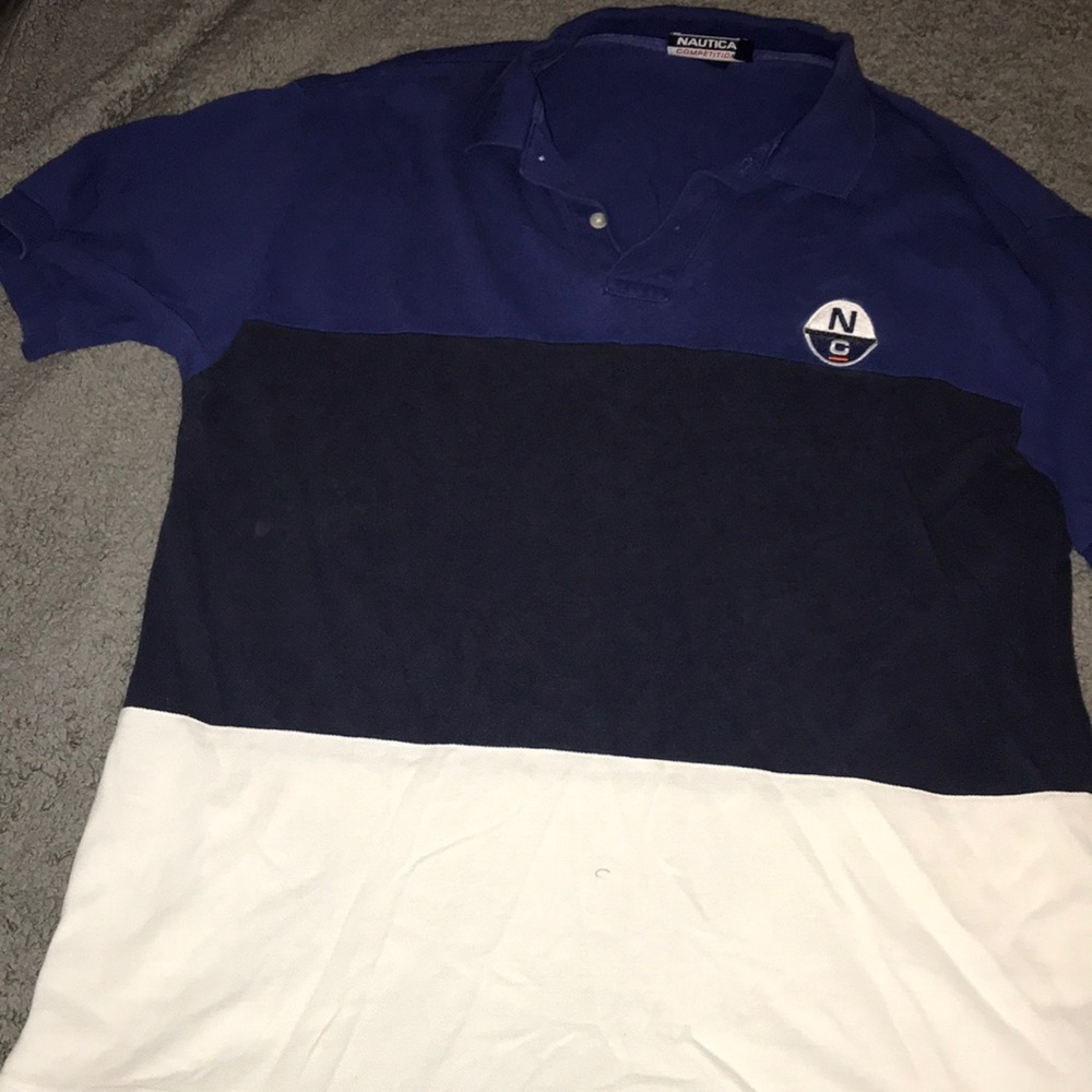 Vintage Nautica Polo Tri-Color - Gem